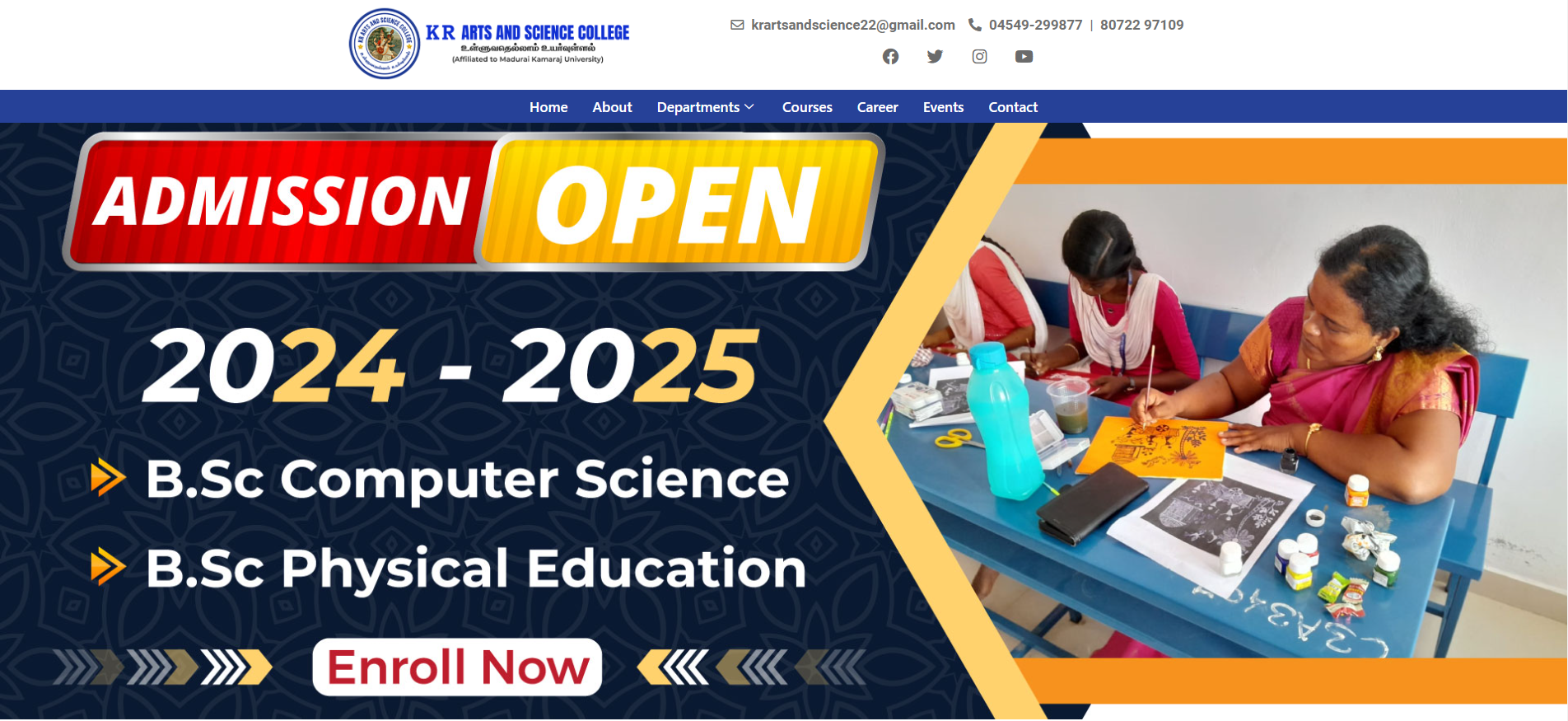 Application Form - KR Arts and Science College